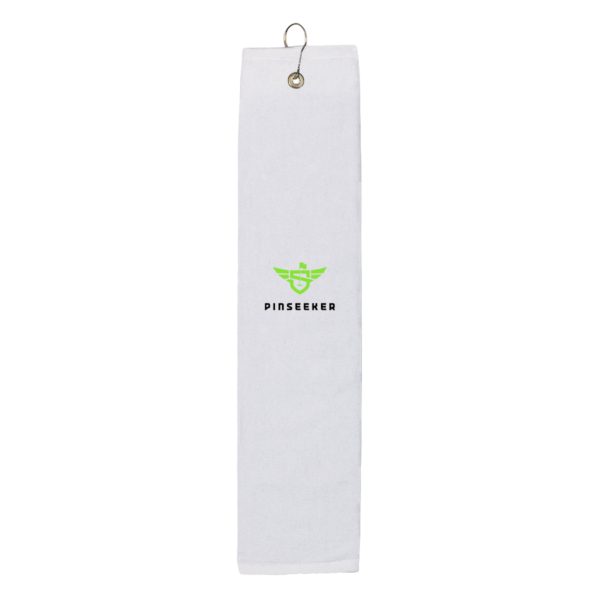 PinSeeker Logo Golf Towel White – PinSeeker Game